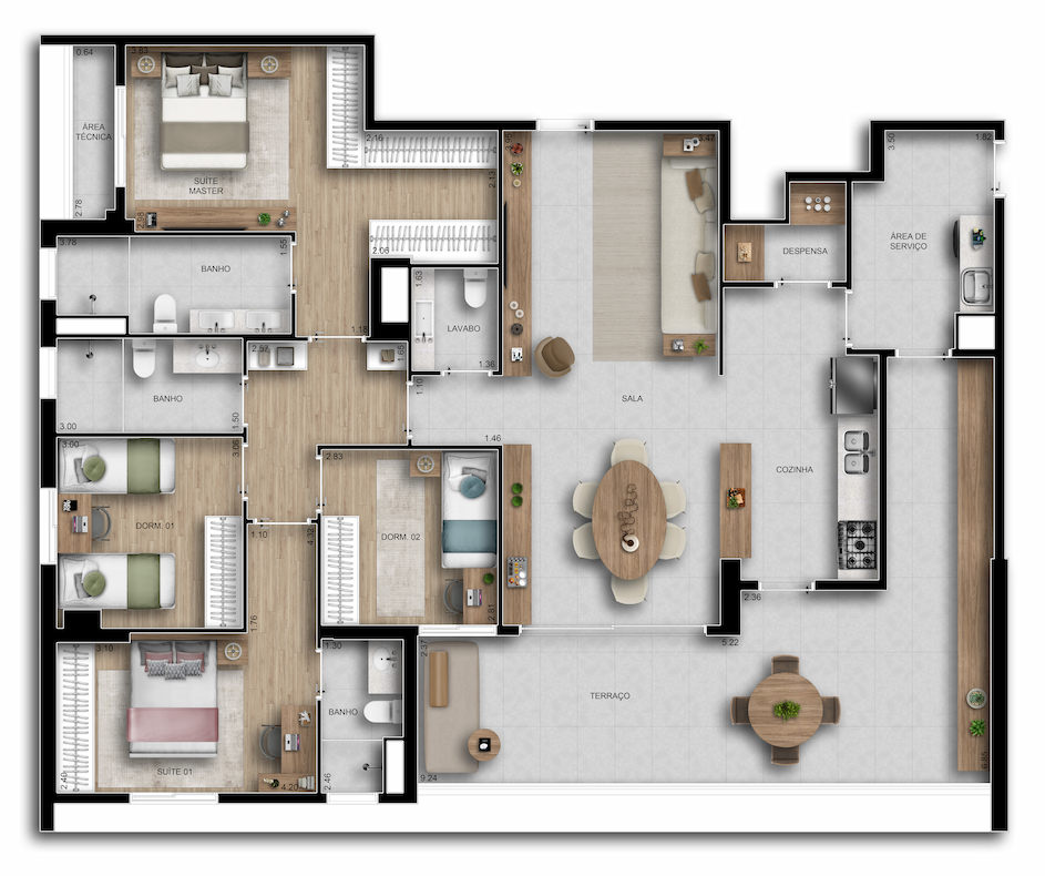 Vila Clementino: Apartamento Riserva Torre Bosque | Tarjab